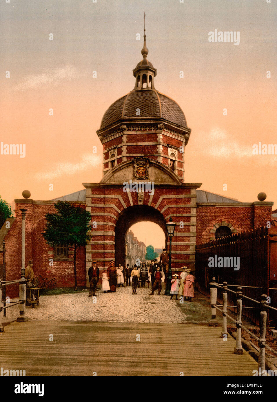 Delft Gate, Leyden, (i.e., Leiden) Holland, circa 1900 Stock Photo - Alamy