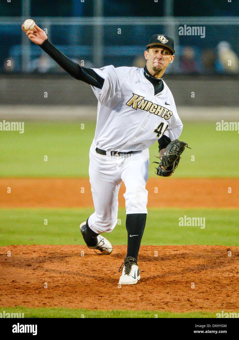March 26, 2014 - Orlando, FL, U.S: UCF relief pitcher Ryan Meyer (44 ...