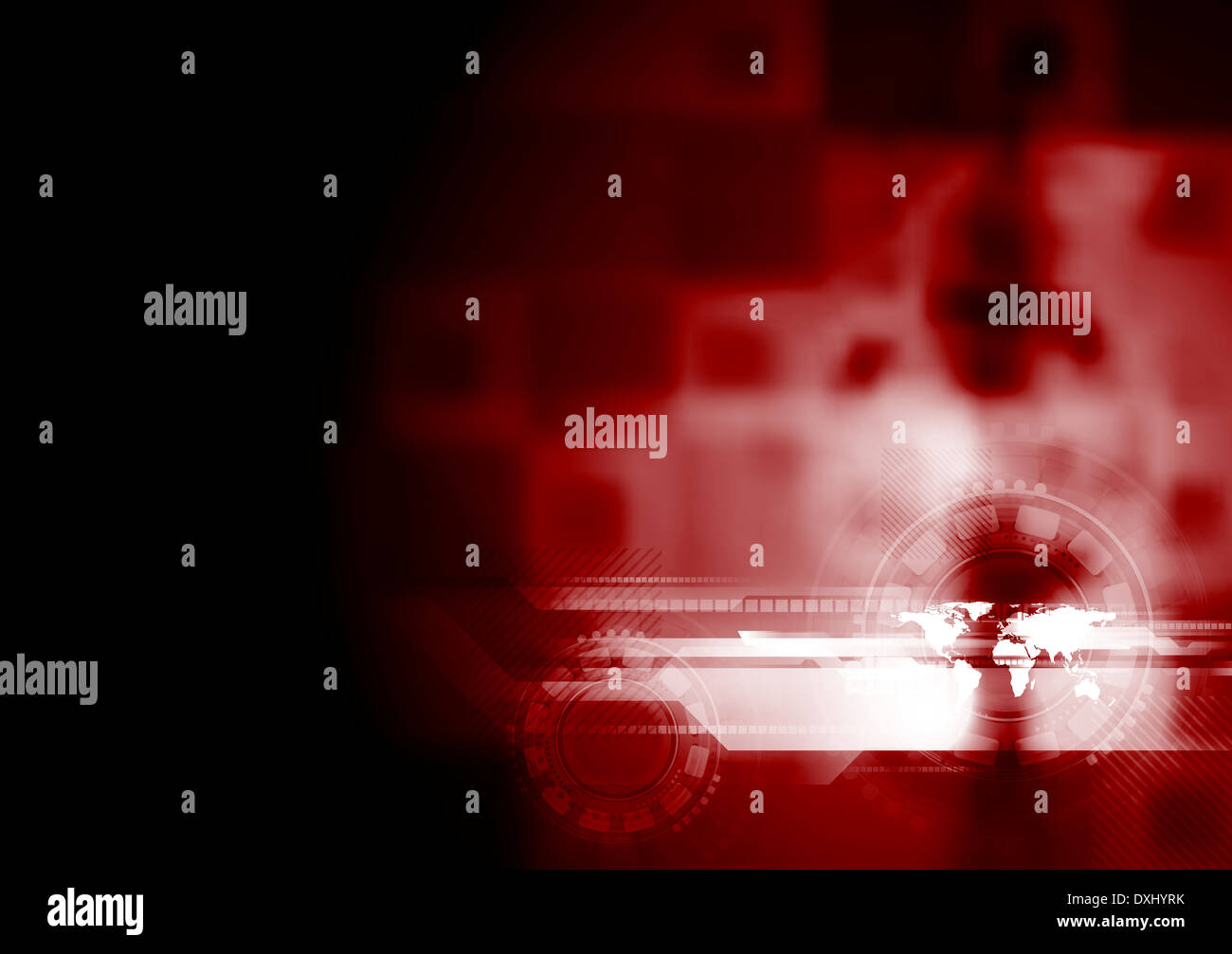 Abstract technology red vector background. Gradient mesh Stock Photo ...
