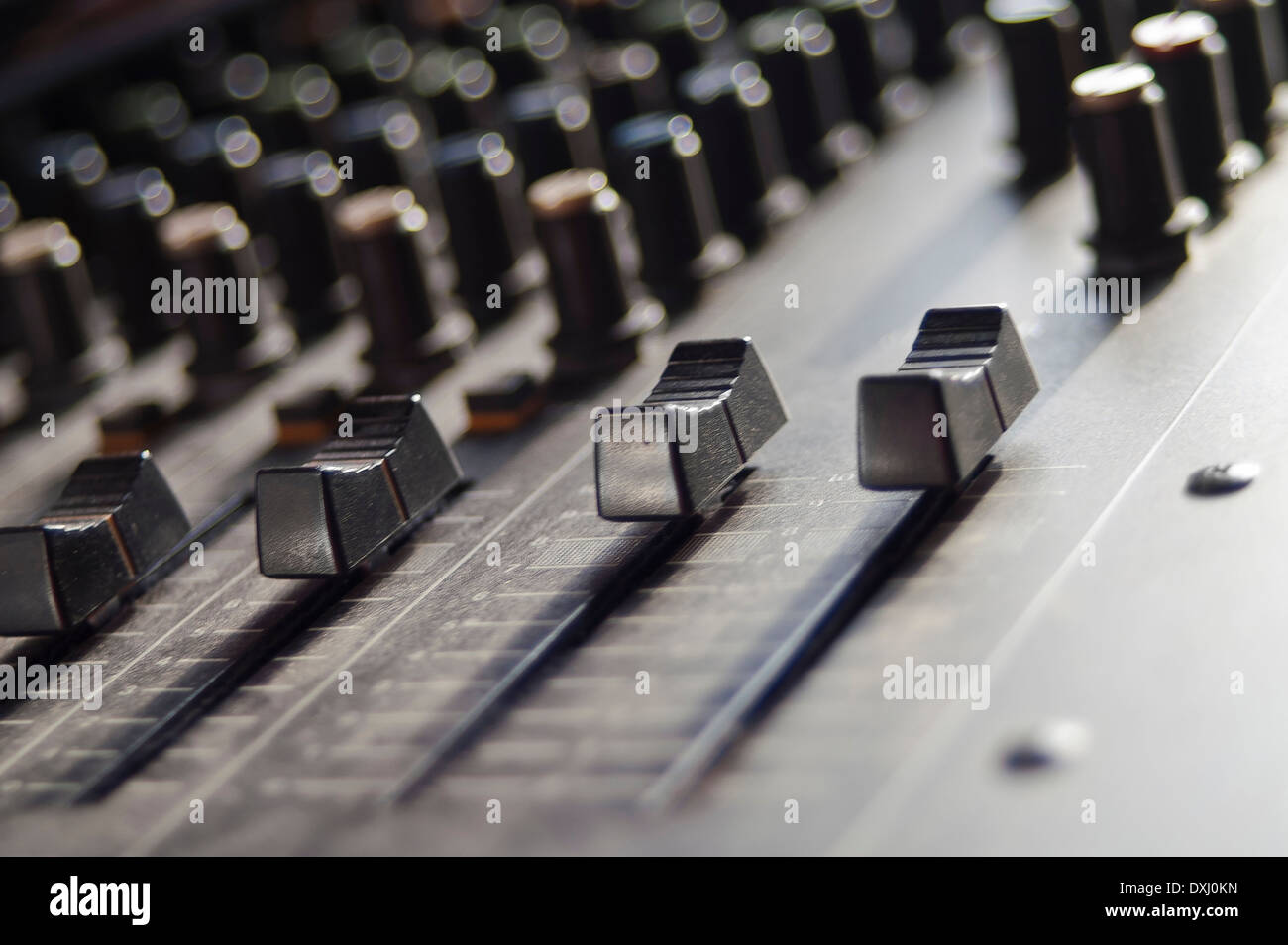 Sound mixer console blurred hi-res stock photography and images - Alamy