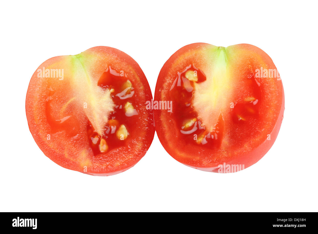 Tomato slice isolated on white background Stock Photo - Alamy