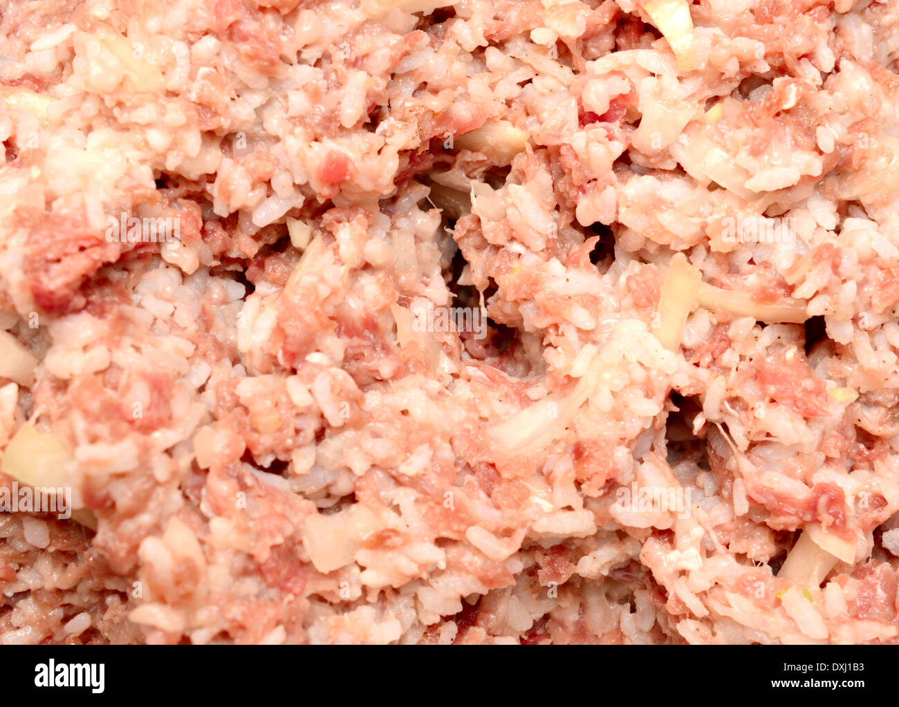 minced meat with rice Stock Photo - Alamy