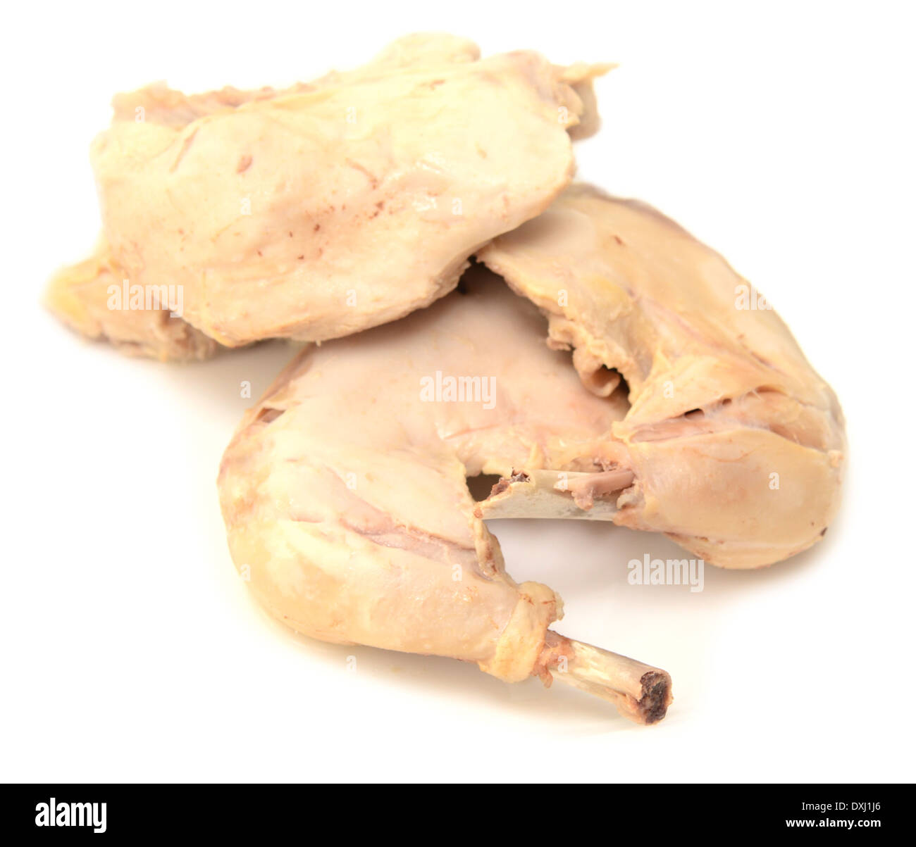 boiled chicken meat isolated on white Stock Photo - Alamy
