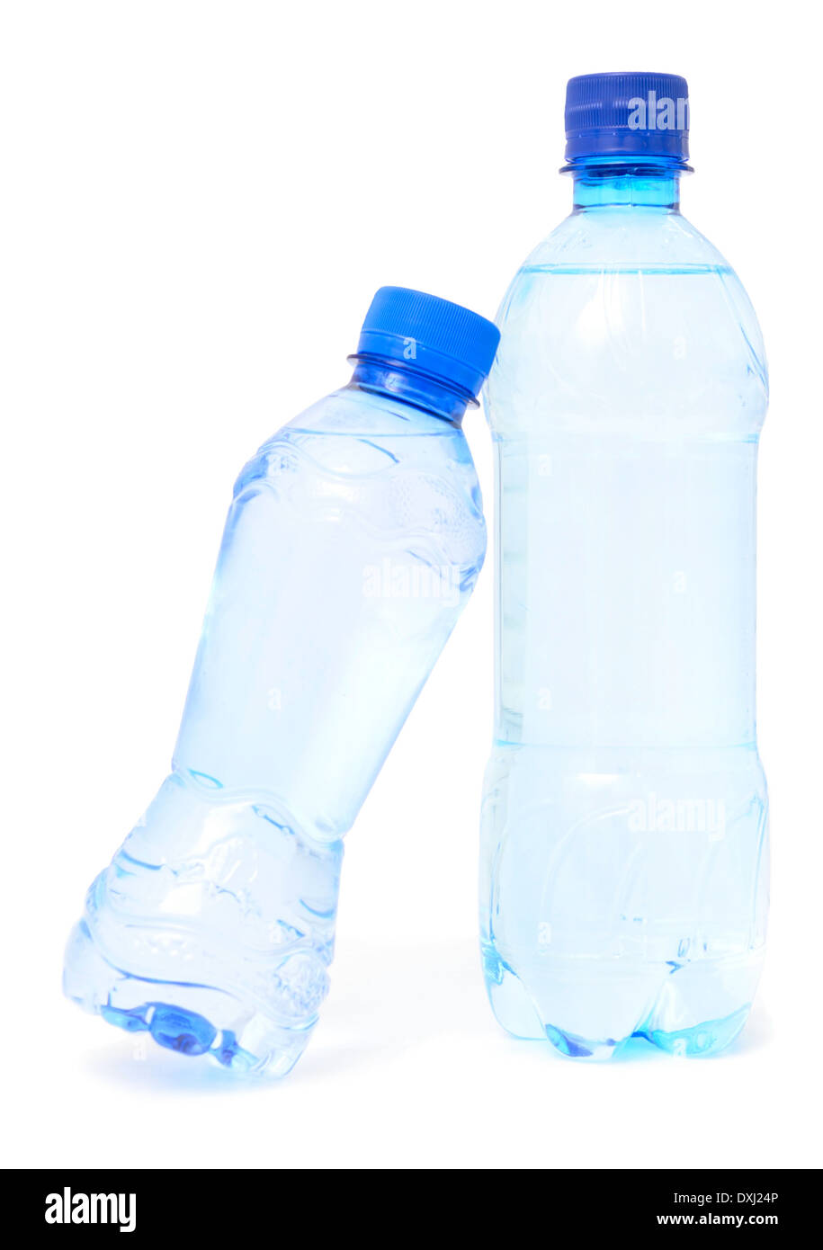two bottles of water isolated on white Stock Photo - Alamy