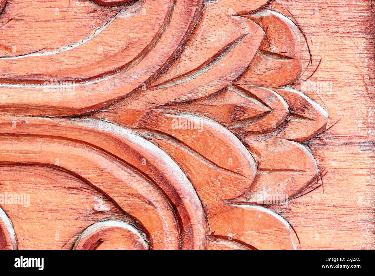 Patterns on the wood of the carving Stock Photo - Alamy