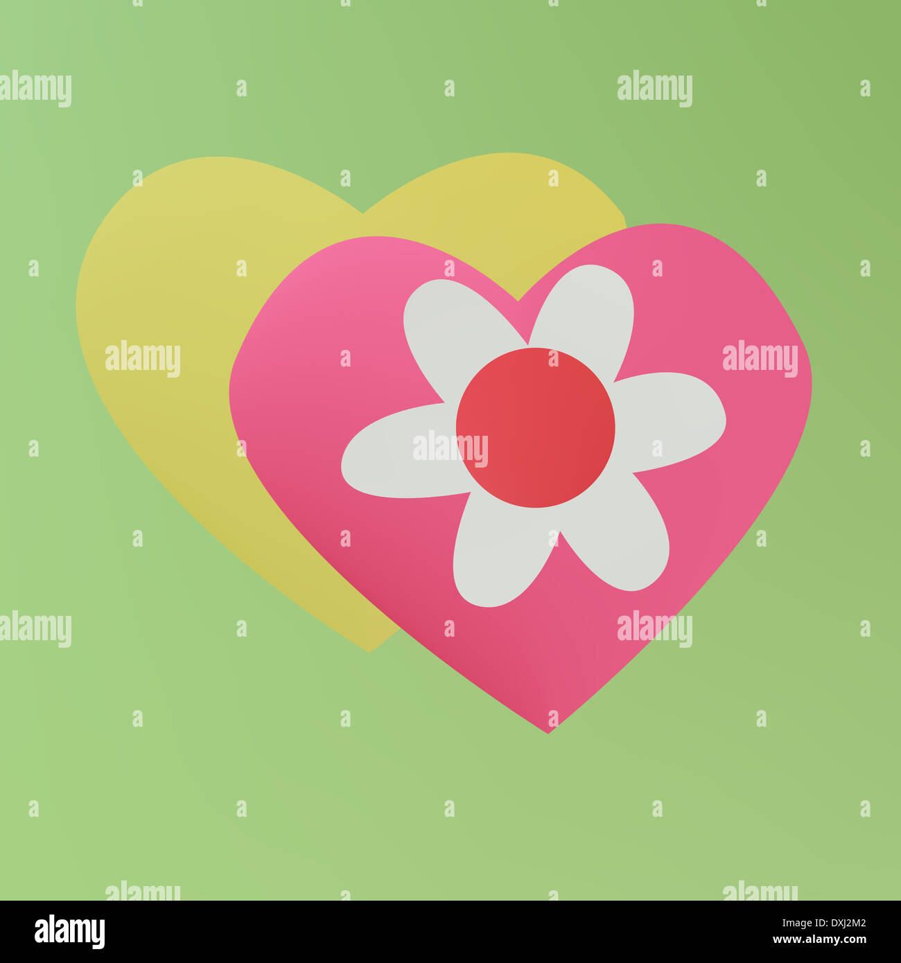 Illustration of heart card Stock Photo - Alamy