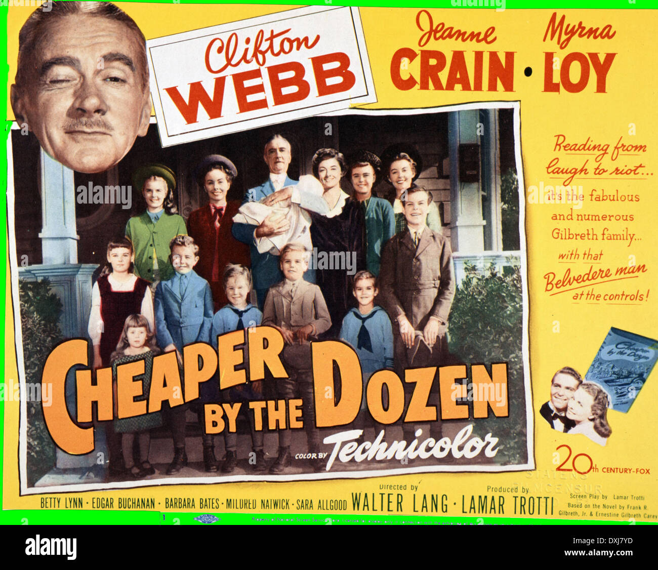 CHEAPER BY THE DOZEN Stock Photo - Alamy