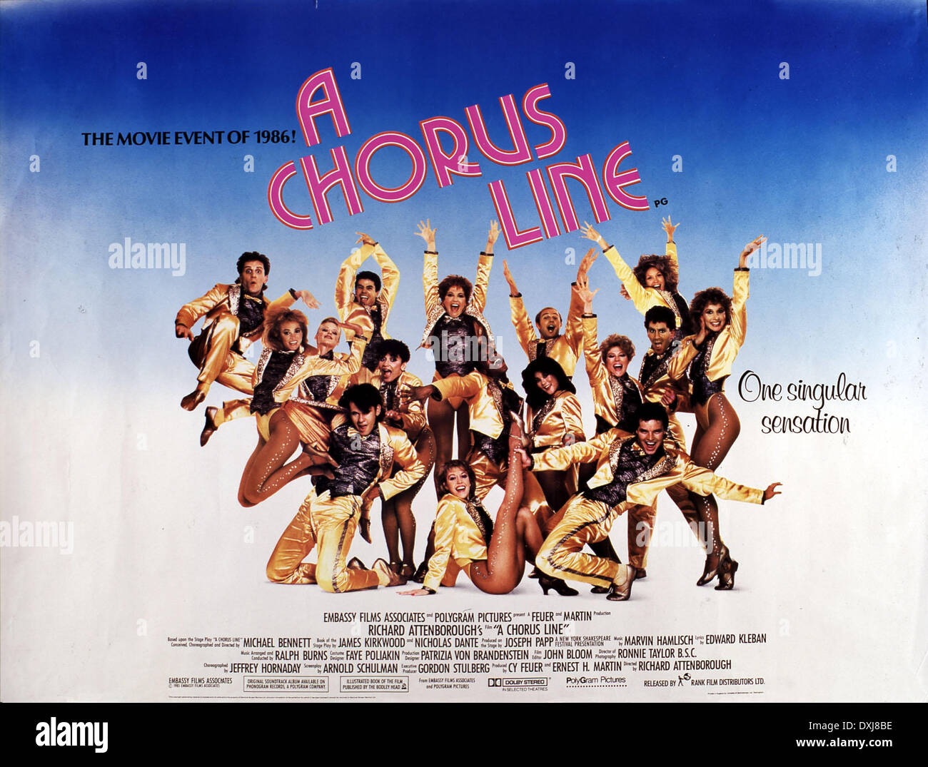 A CHORUS LINE Stock Photo - Alamy