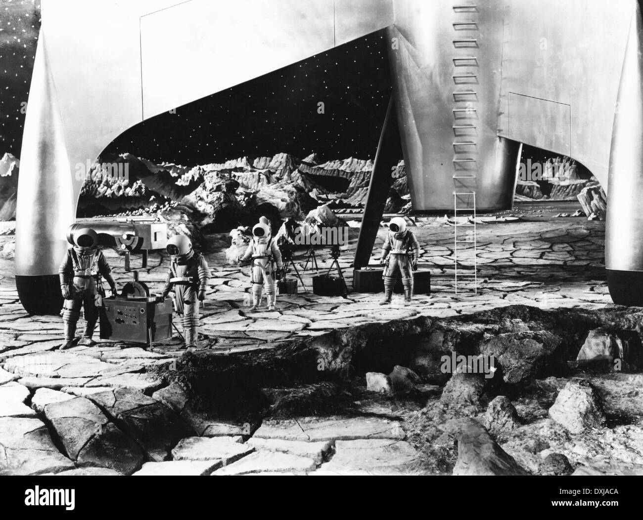 Destination moon rocket Black and White Stock Photos & Images - Alamy