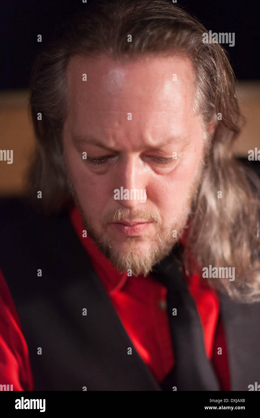 The musician Lee Patterson creates sound sculptures with microphones ...