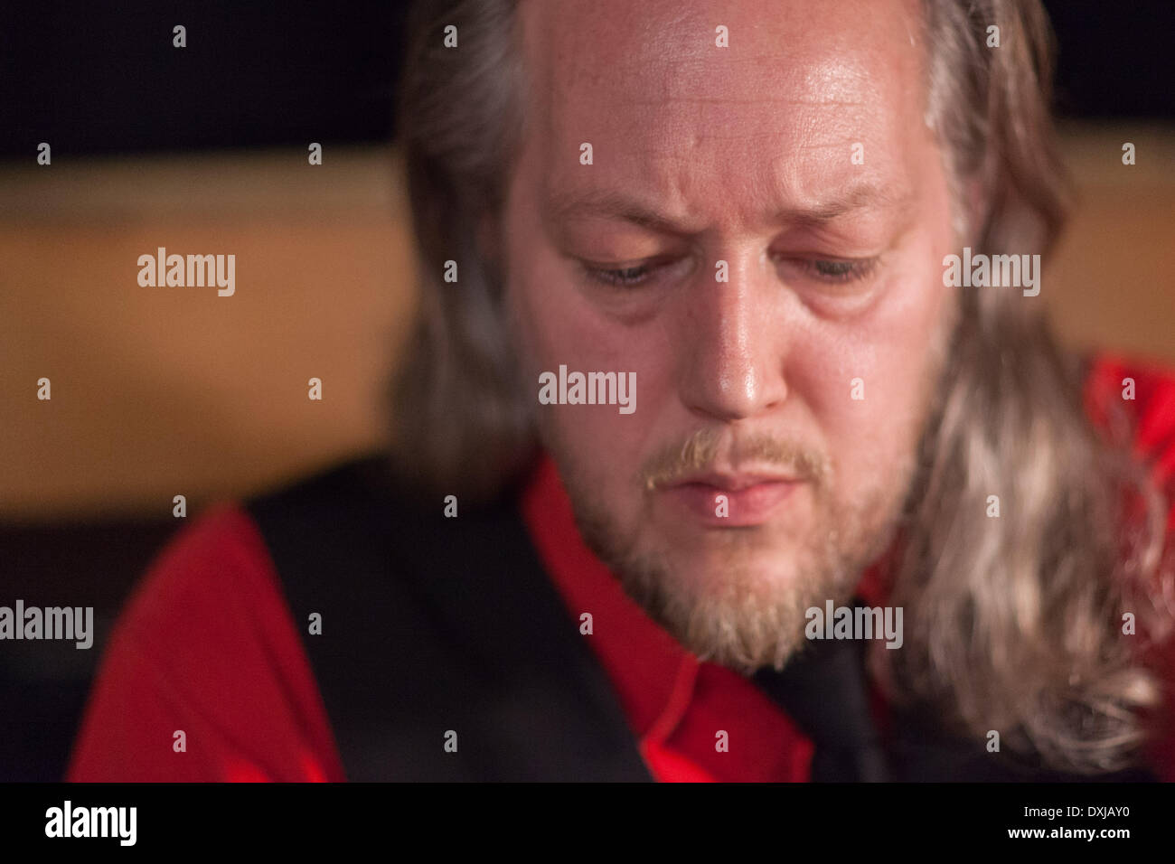 The musician Lee Patterson creates sound sculptures with microphones ...