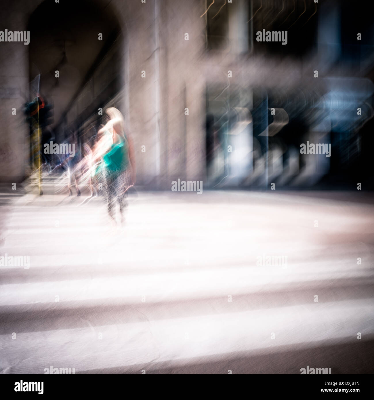 abstract people walking in the street Stock Photo - Alamy