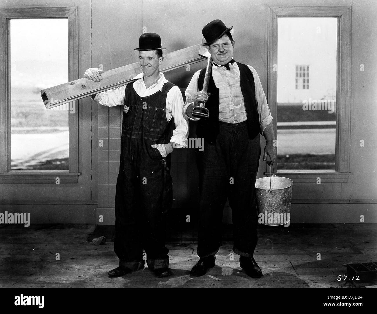 The finishing touch laurel hardy hi-res stock photography and images ...