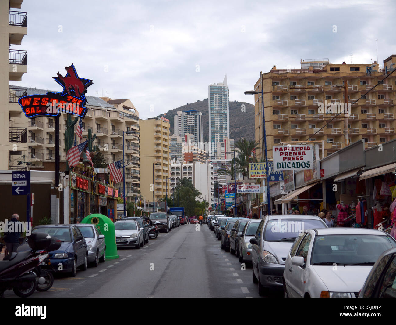 Benidorm street hi-res stock photography and images - Alamy