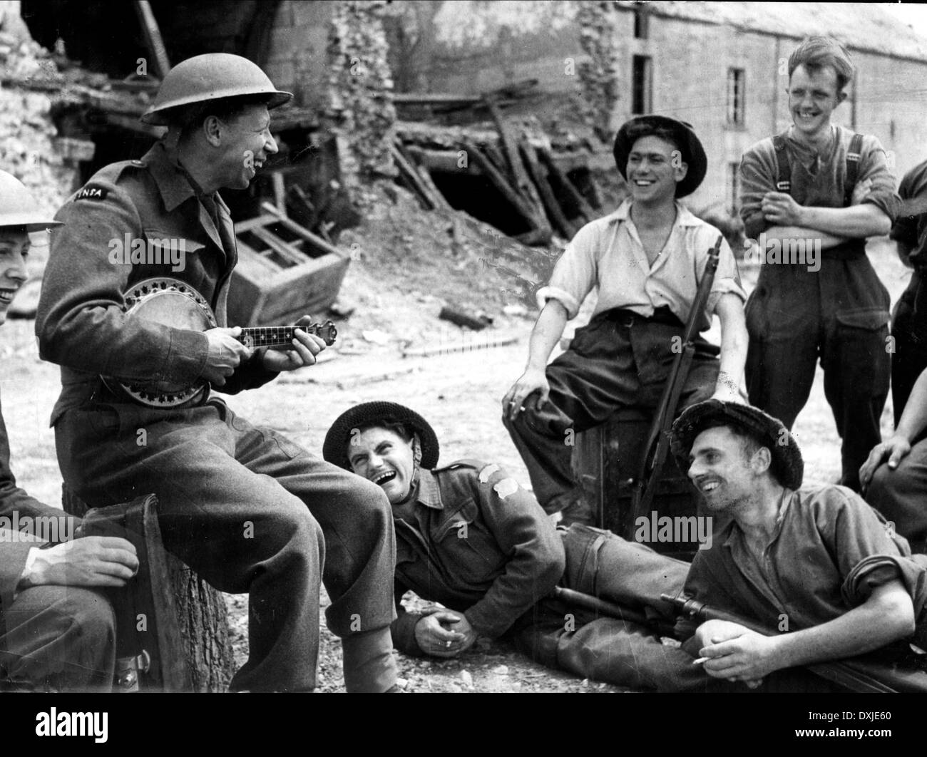 GEORGE FORMBY IN NORMANDY Stock Photo - Alamy