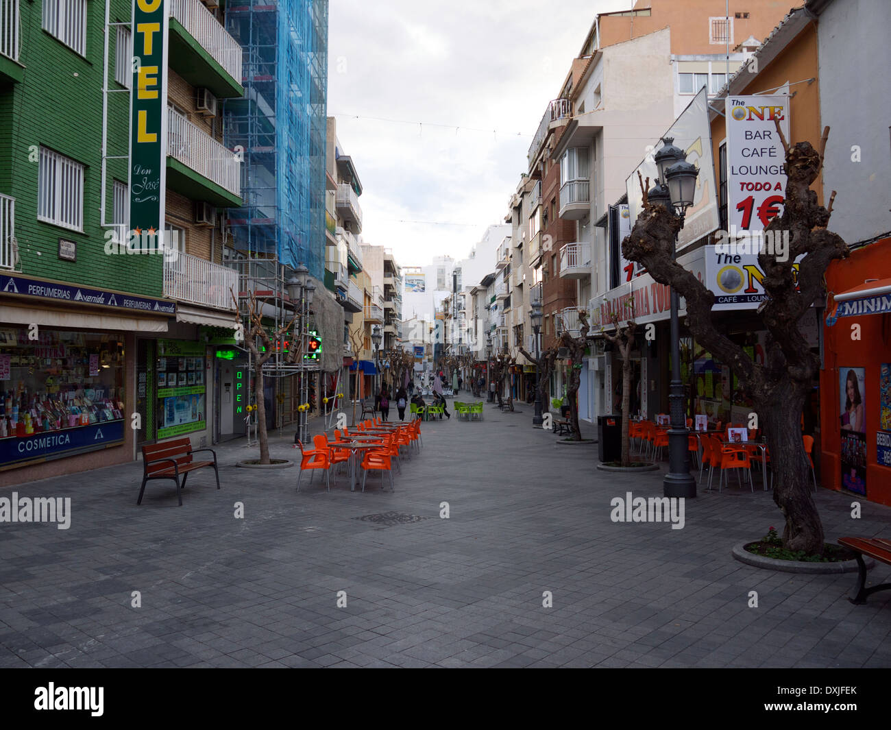 Benidorm street hi-res stock photography and images - Alamy