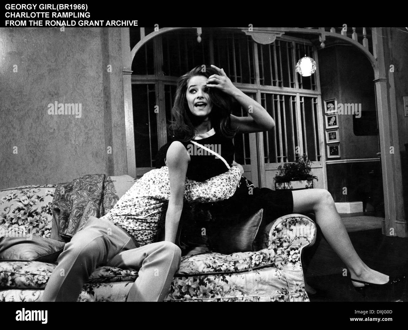 Georgy girl (1966) charlotte rampling Black and White Stock Photos ...
