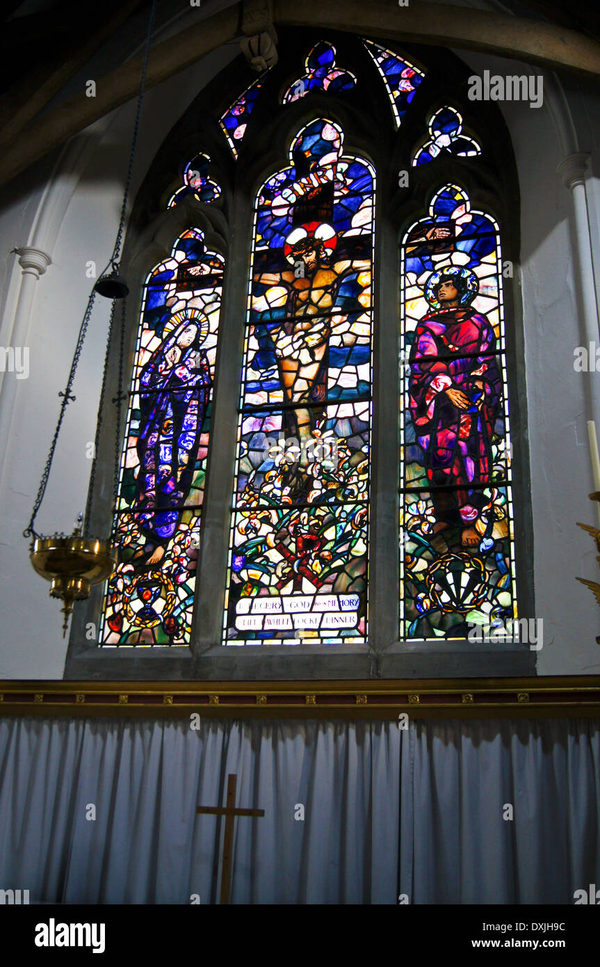 Stained glass east window in memory of Lilla Whitelock Tanner, 1929, St ...