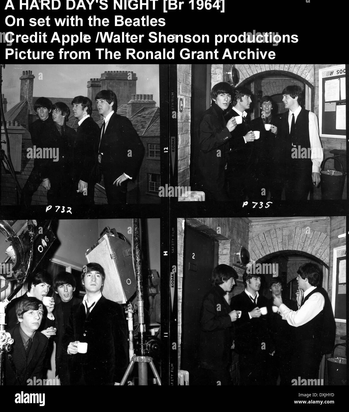 A hard day's night 1964 film Black and White Stock Photos & Images - Alamy