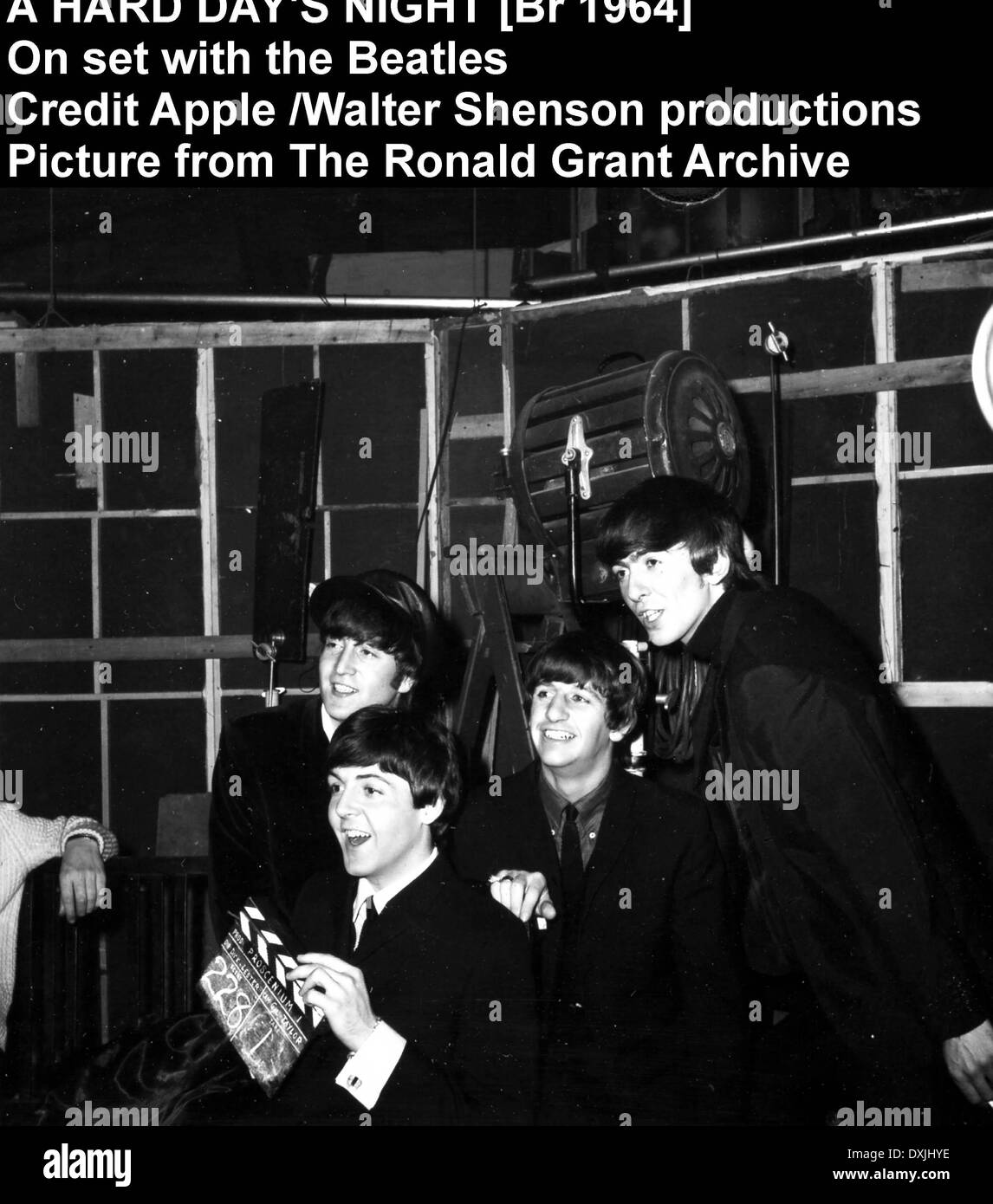 A hard day's night 1964 film Black and White Stock Photos & Images - Alamy