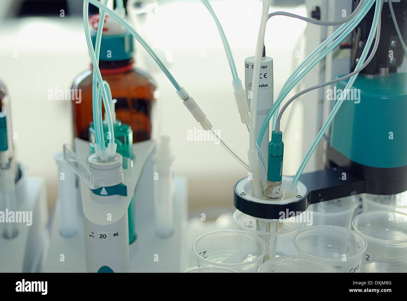 Test array in lab close-up Stock Photo - Alamy