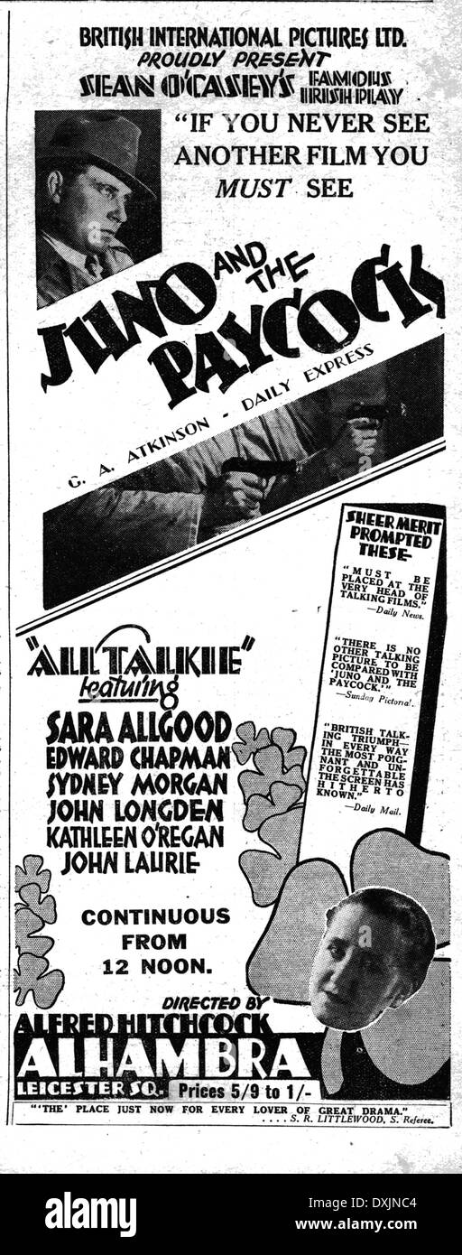 JUNO AND THE PAYCOCK Stock Photo - Alamy