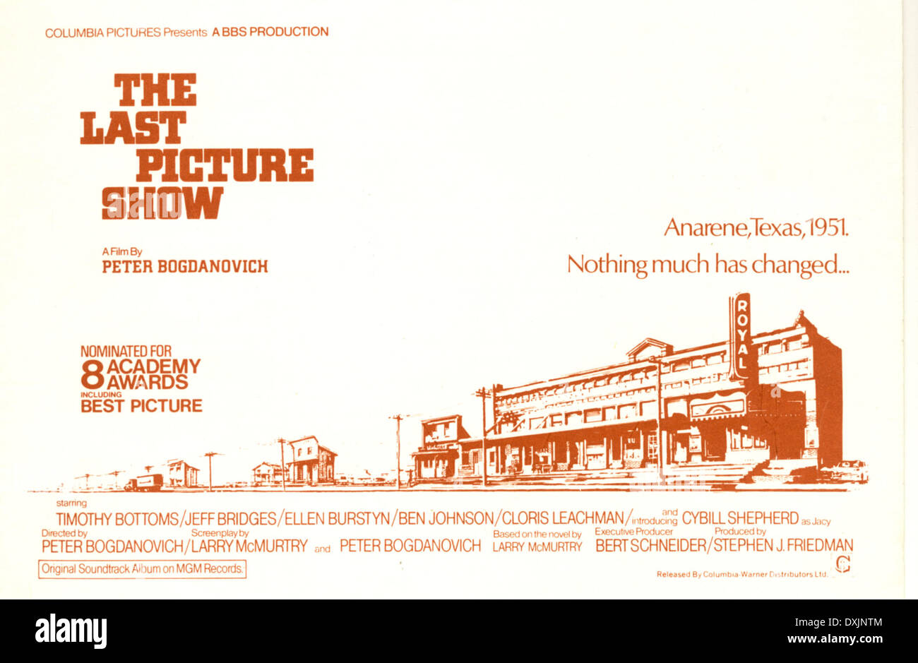 THE LAST PICTURE SHOW Stock Photo - Alamy