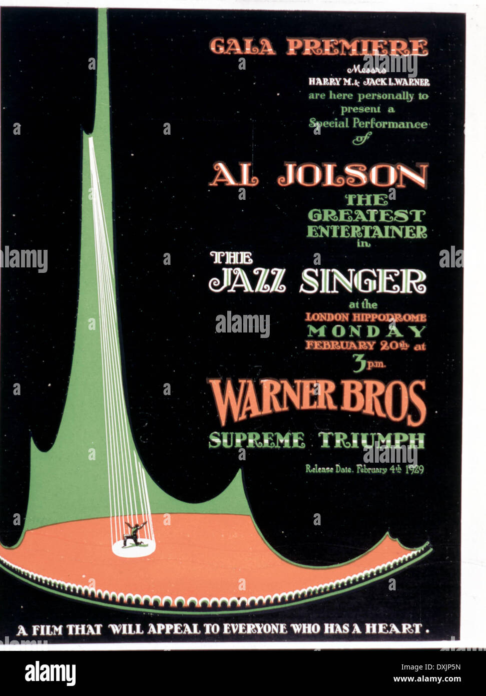 Jazz singer 1927 poster hi-res stock photography and images - Alamy