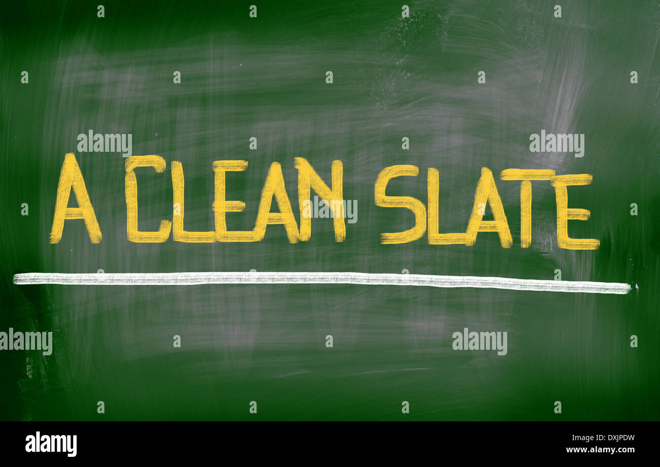Clean slate hi-res stock photography and images - Alamy