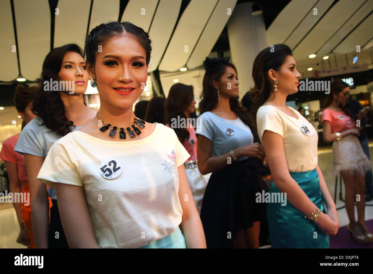 Contestants in miss tiffany pageant High Resolution Stock Photography ...