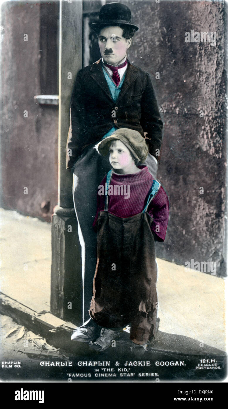 Charlie chaplin the kid (1921) hi-res stock photography and images - Alamy