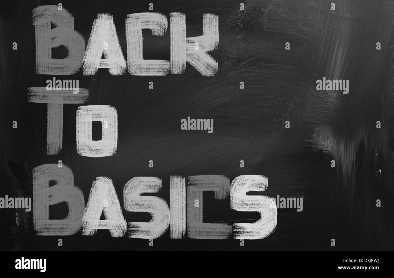 Back to basics Black and White Stock Photos & Images - Alamy
