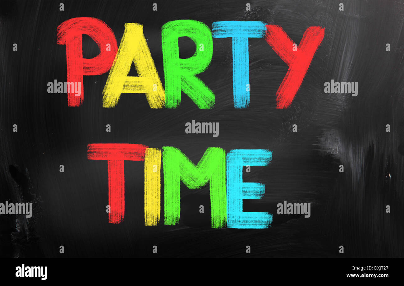 Party Time Concept Stock Photo - Alamy