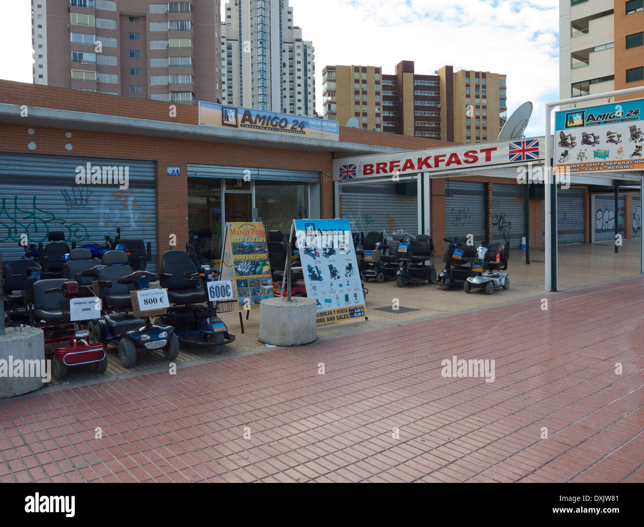 Mobility scooter benidorm hi-res stock photography and images - Alamy