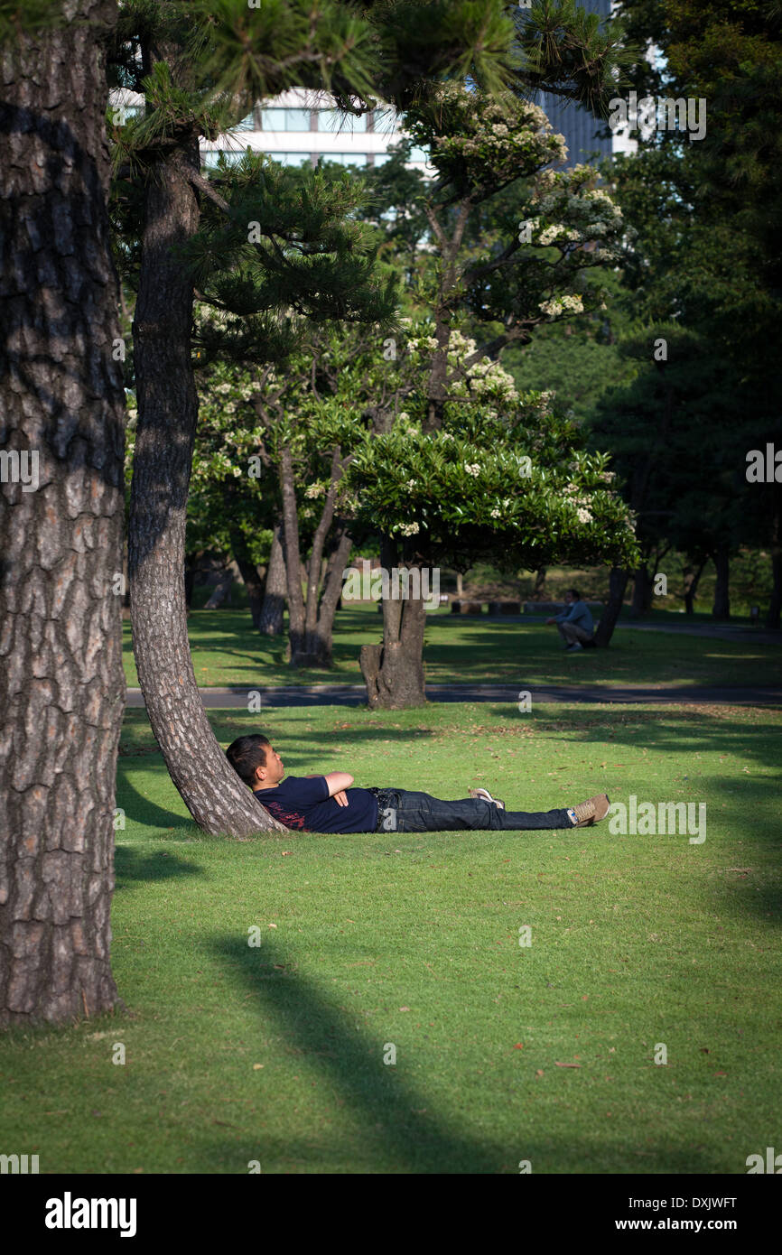Nap under the tree hi-res stock photography and images - Alamy