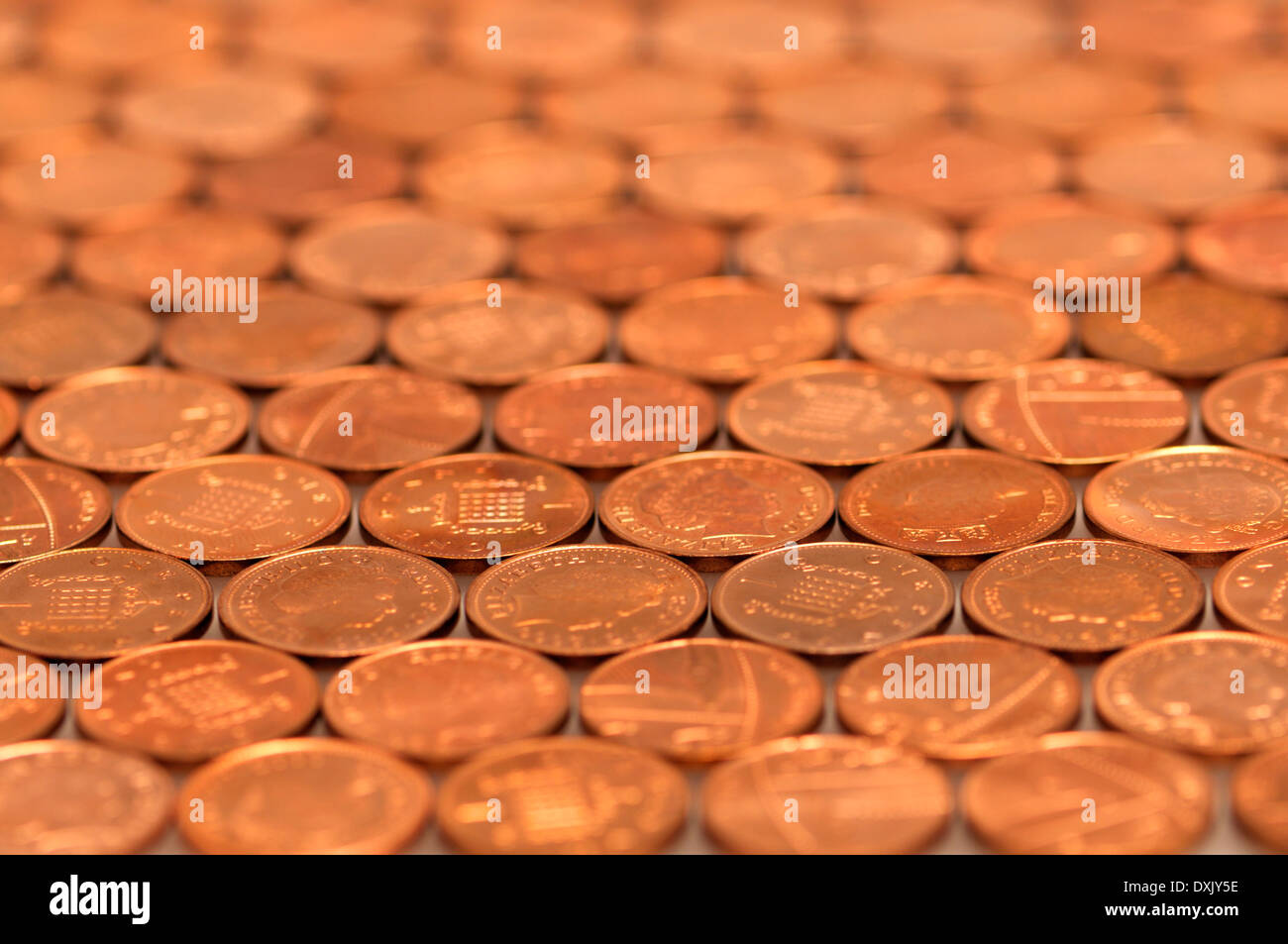 Money pennies hi-res stock photography and images - Alamy