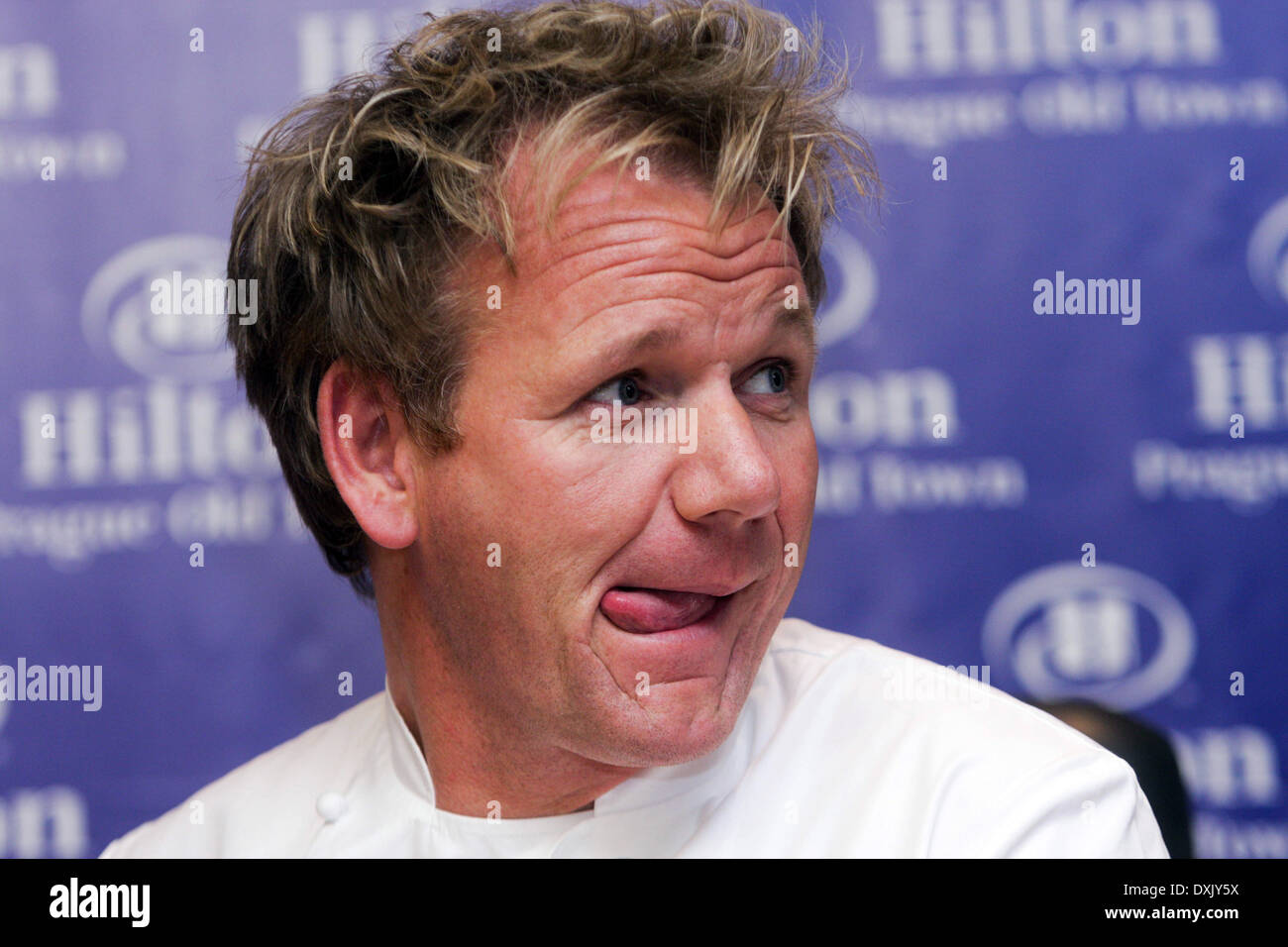 Gordon Ramsey make a wry face, portrait, Prague, Czech Republic Stock ...