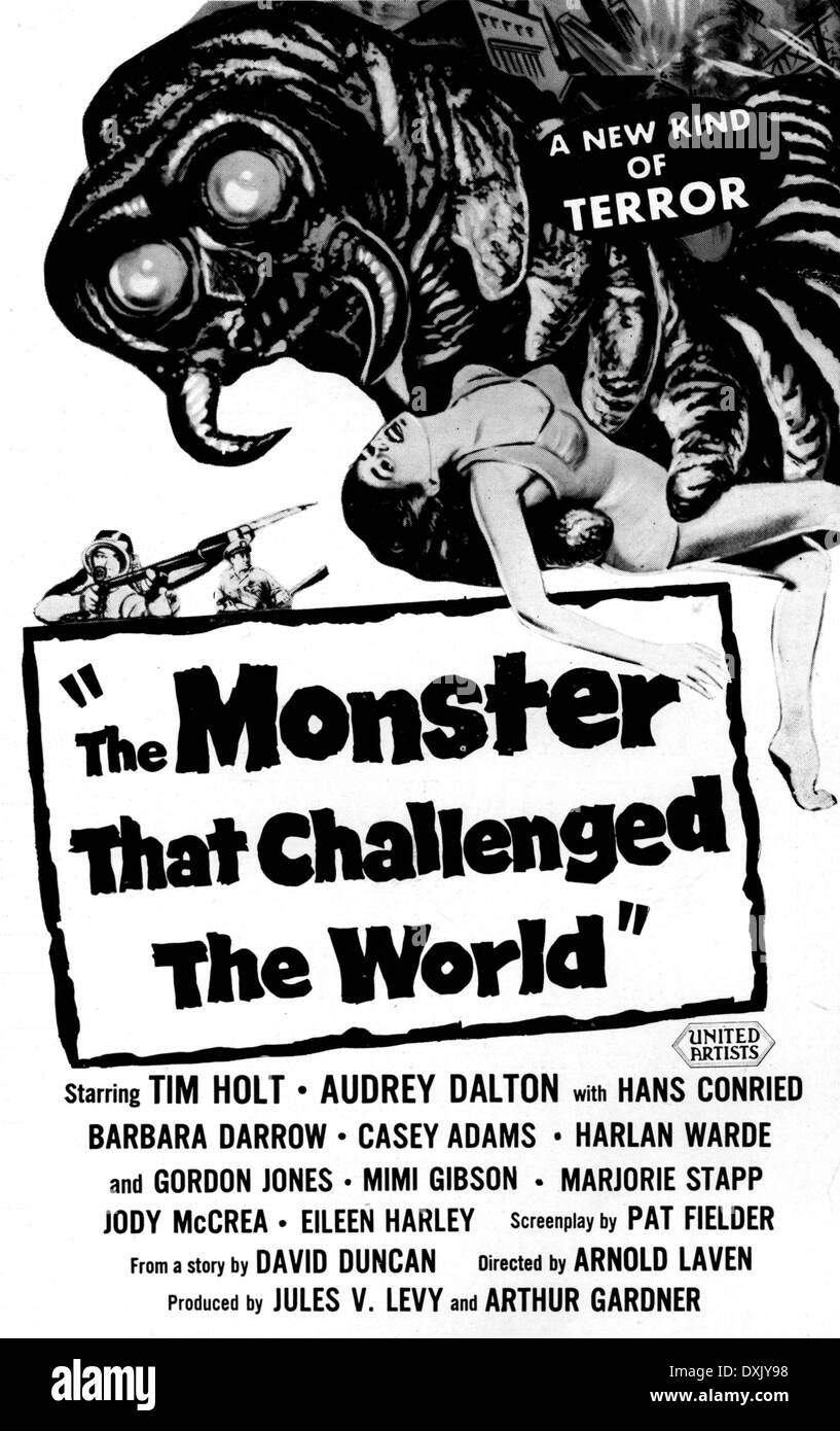 THE MONSTER THAT CHALLENGED THE WORLD Stock Photo - Alamy