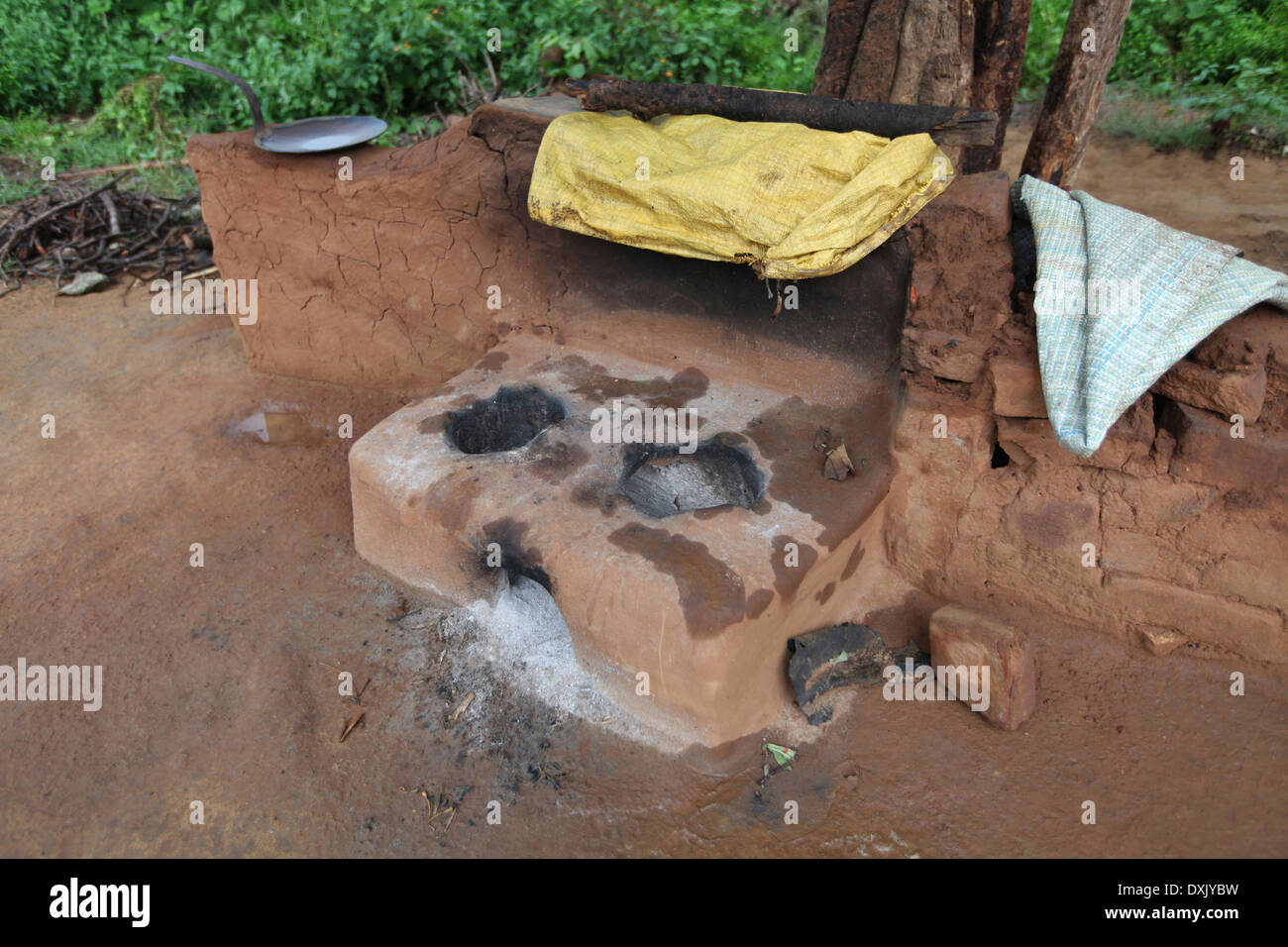 Typical tribal hearth. Birhor tribe. Keredari village and block ...