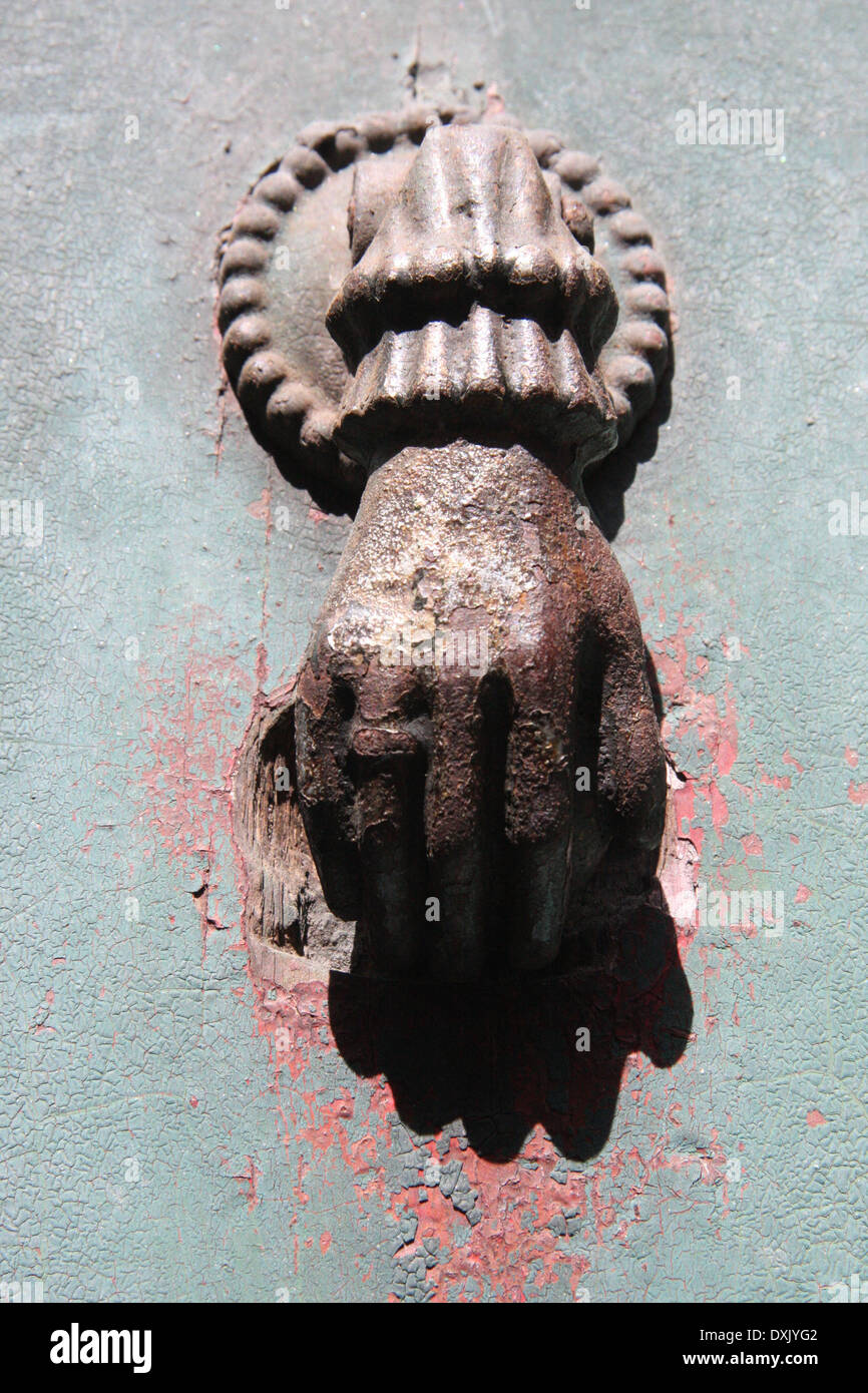 Ancient door knocker Stock Photo - Alamy