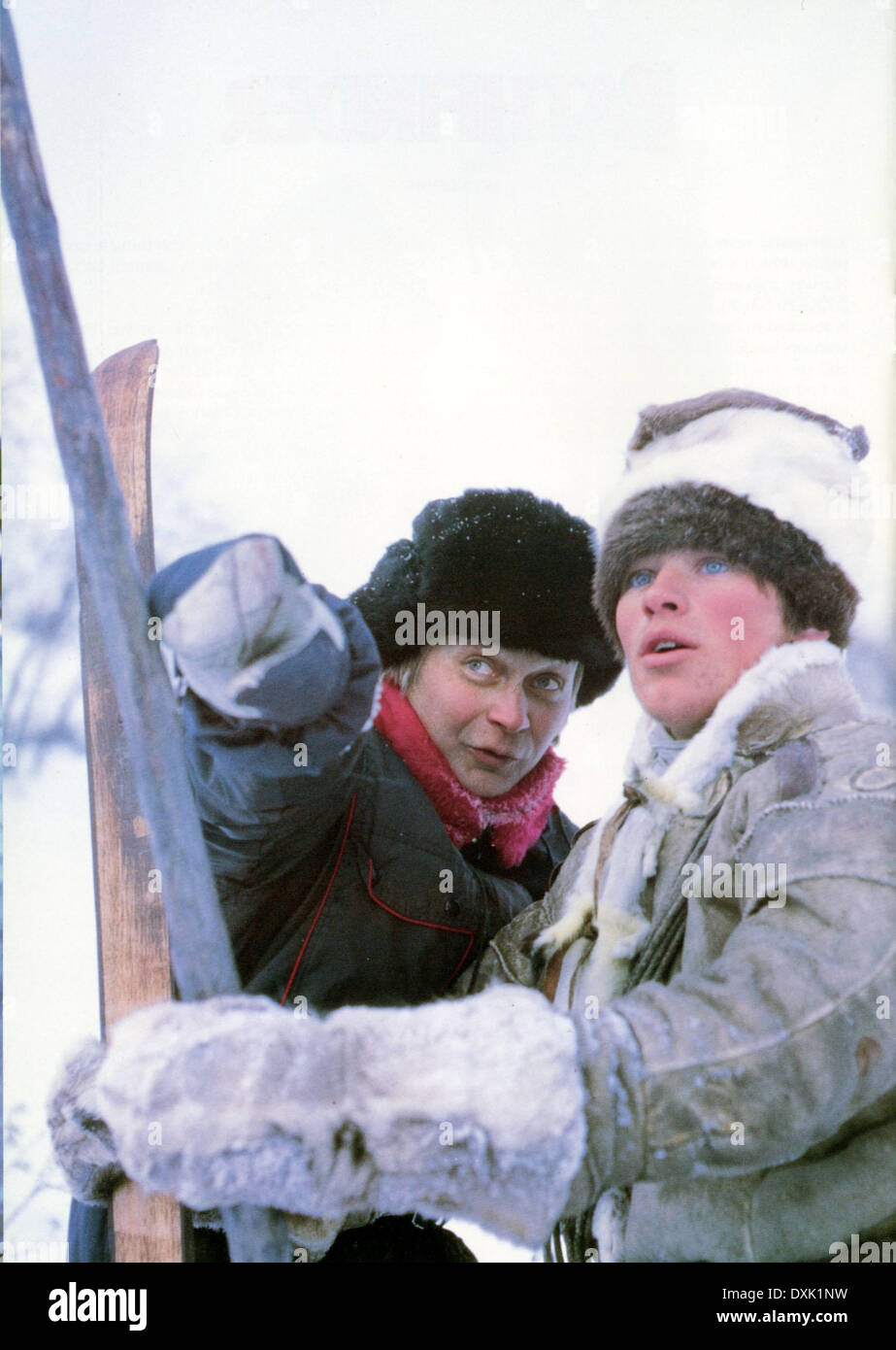 PATHFINDER (LAP 1986) NILS GAUP, director, with MIKKEL GAUP Stock Photo ...