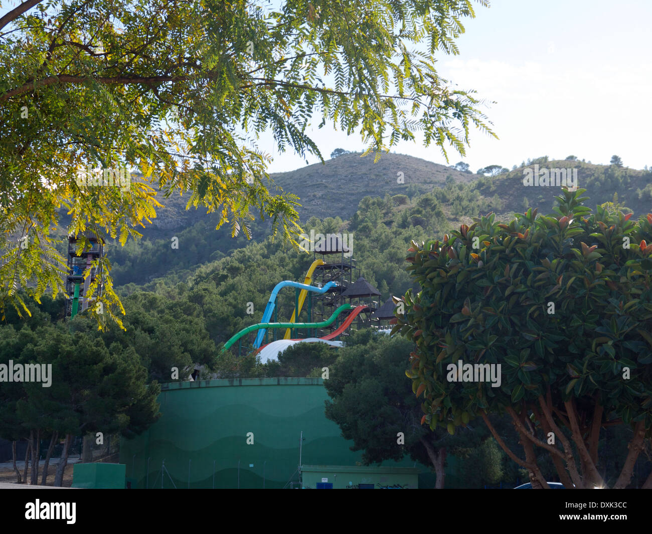 Slide hill greenery benidorm hi-res stock photography and images - Alamy