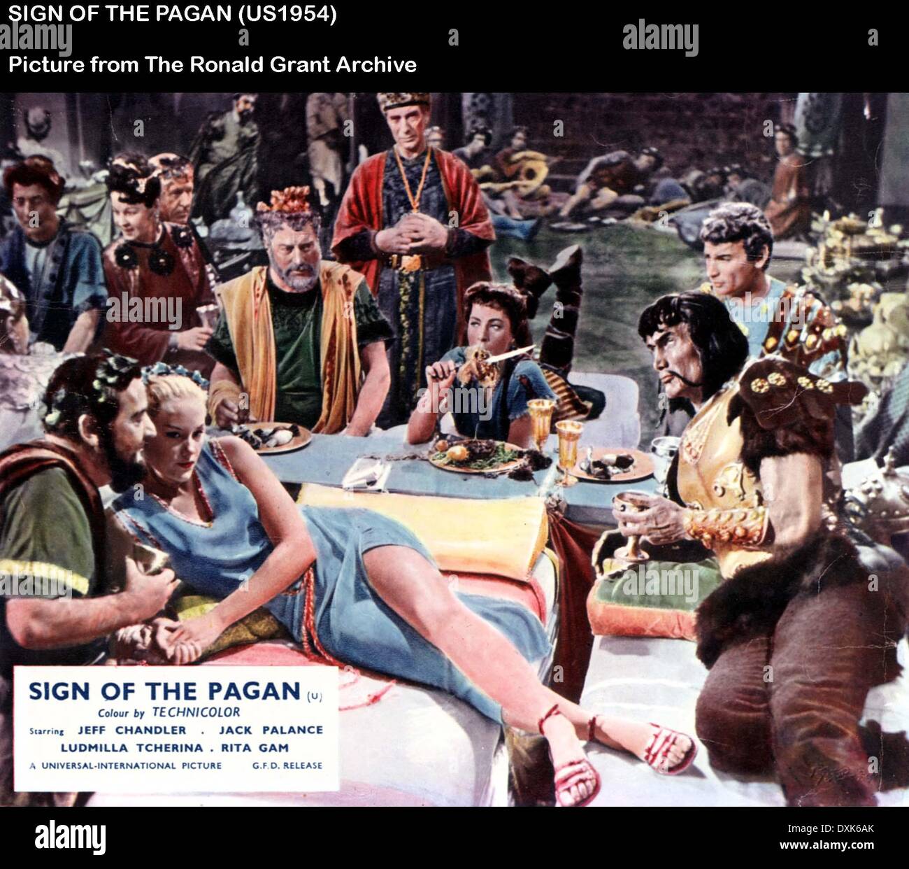 Sign of the pagan (1954) hi-res stock photography and images - Alamy
