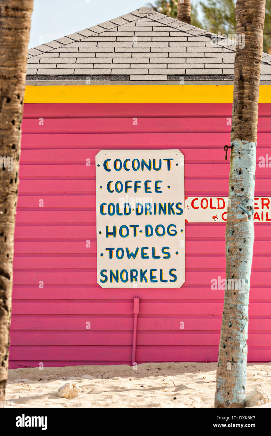 Colorful Junkanoo beach shop Nassau, Bahamas, Caribbean Stock Photo - Alamy