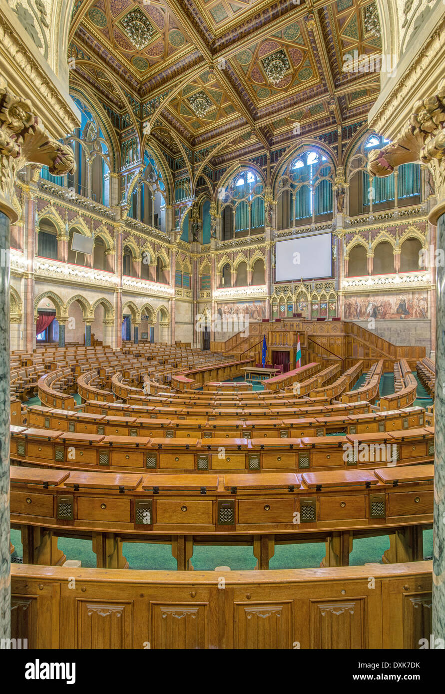 Budapest parliament interior hi-res stock photography and images - Alamy
