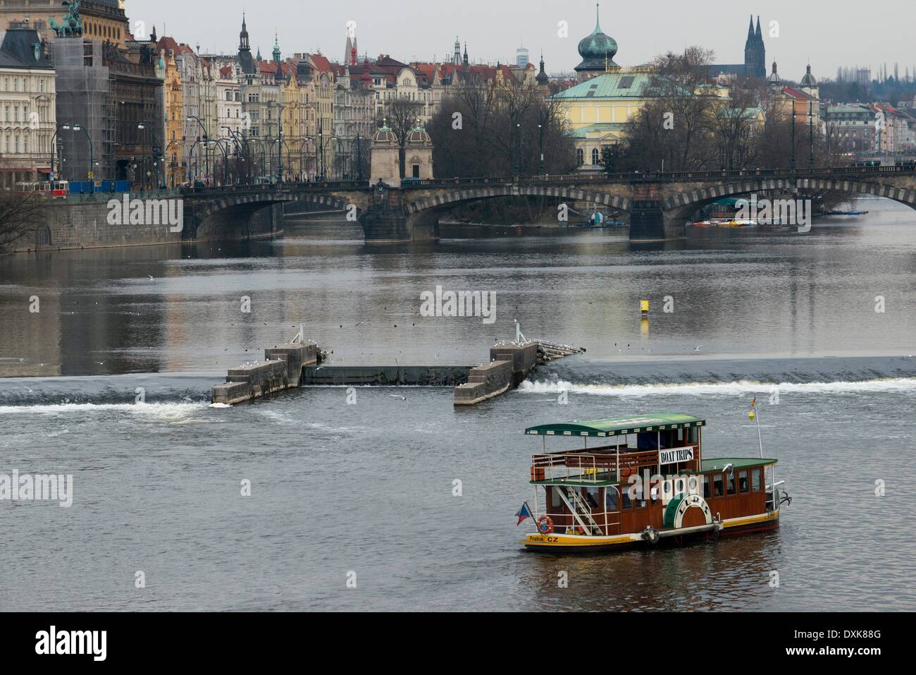 Boat along the vltava river hi-res stock photography and images - Alamy