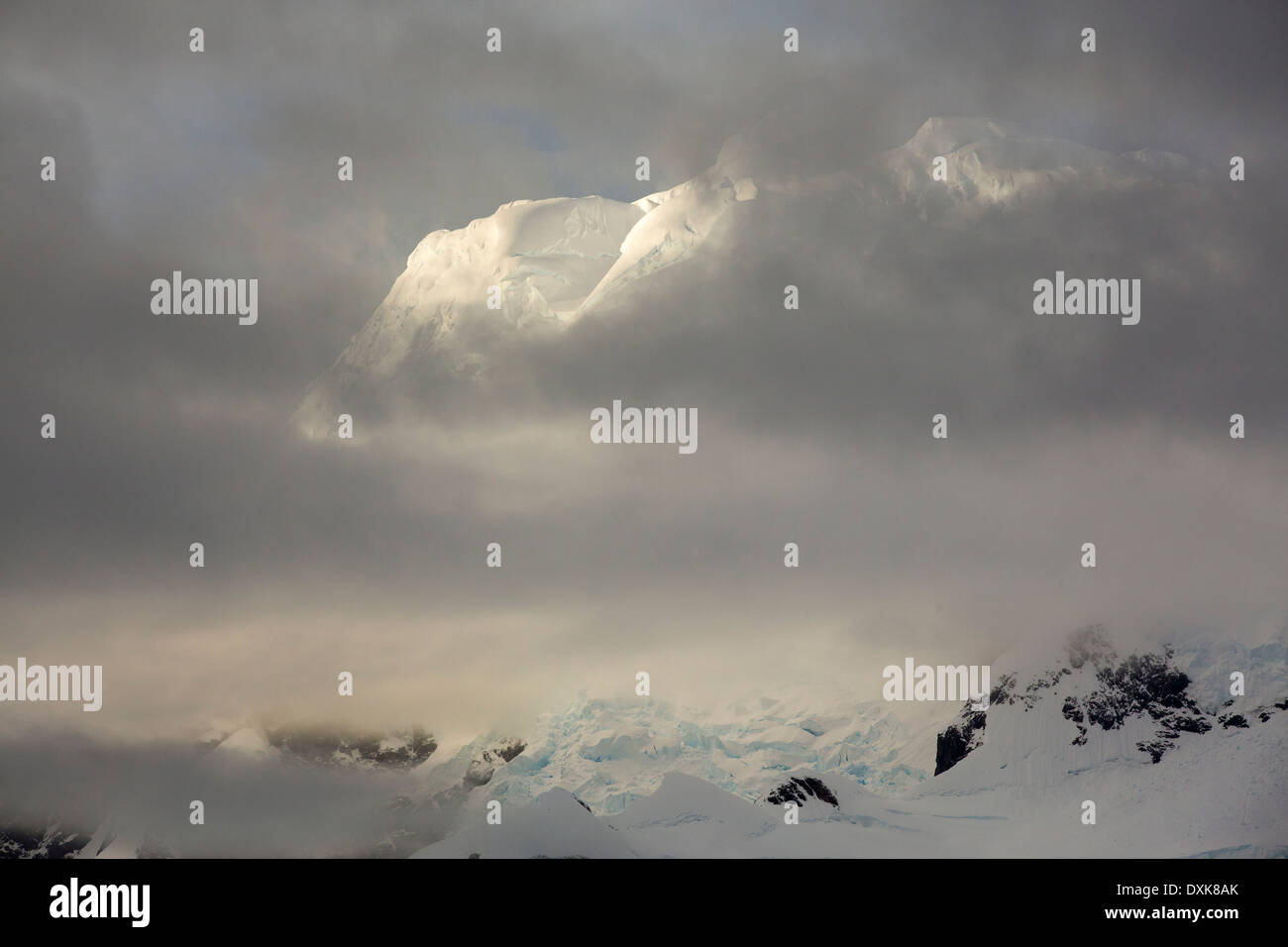 Stunning coastal scenery in Paradise Bay off Graham Land on the ...