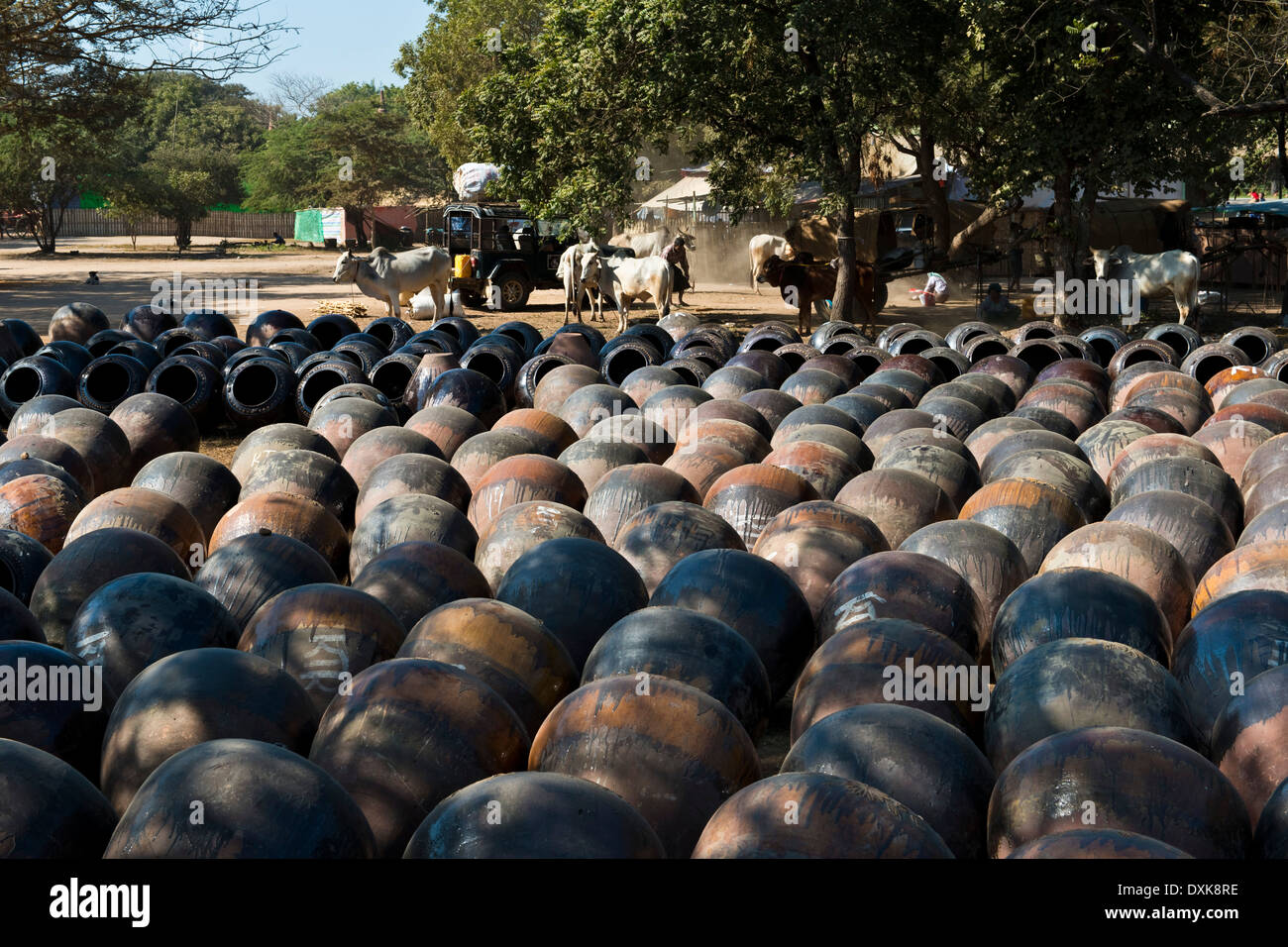Myanmar, Bagan, Vessels Stock Photo - Alamy