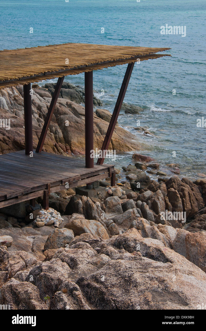 Pier wooden decking metal hi-res stock photography and images - Alamy