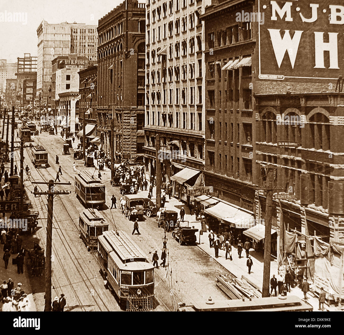 Second Avenue Seattle USA possibly 1920s Stock Photo - Alamy